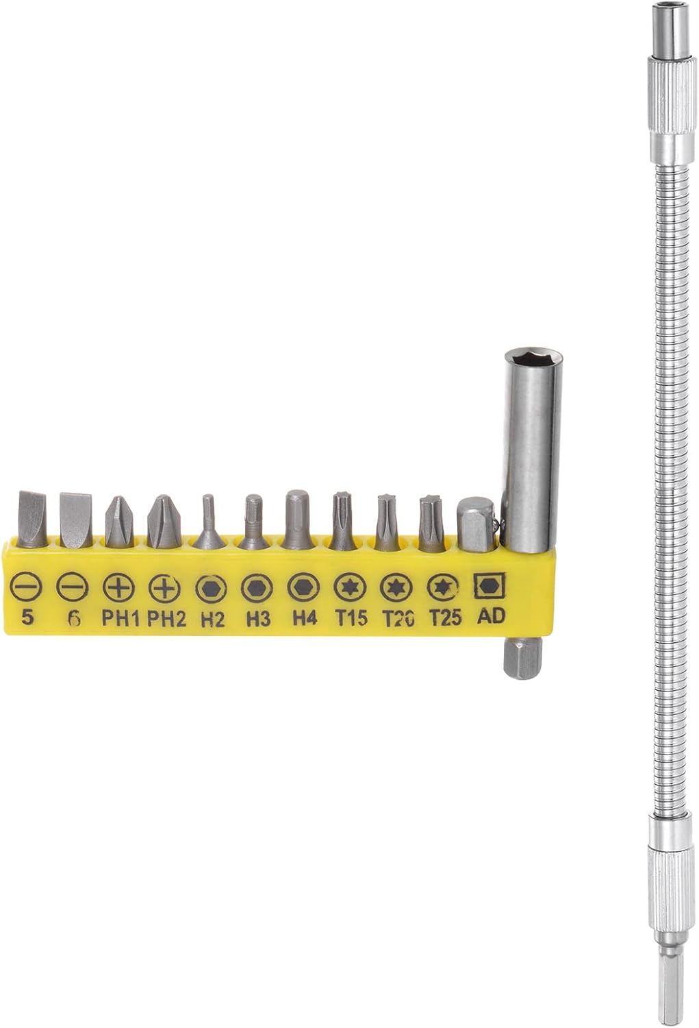 sourcing map Flexible Drill Bit Extension Kits, 13pcs Screwdriver Bit ...