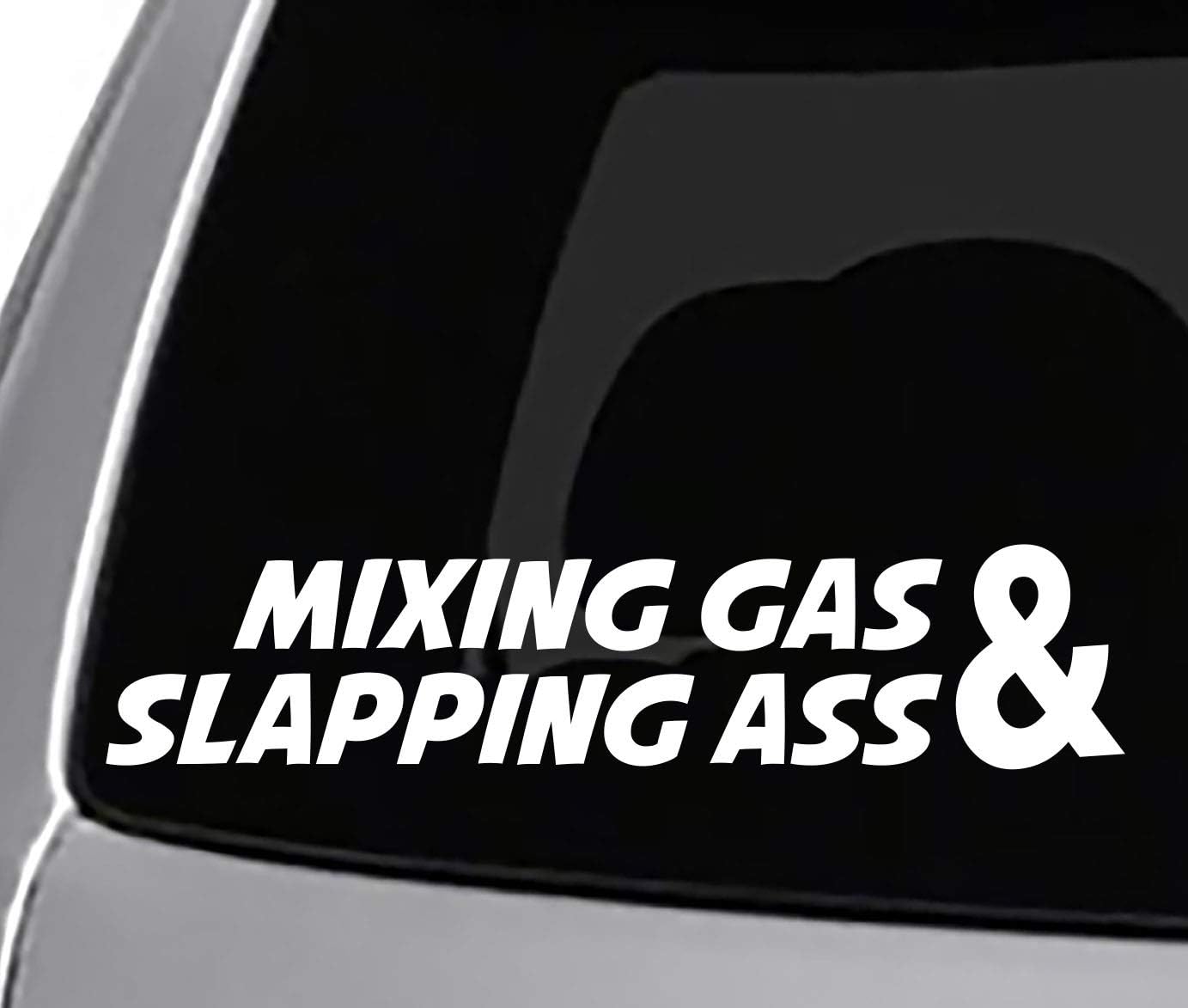 Amazon.com: Seek Racing Mixing Gas and SLAPPING Ass Decal CAR Truck ...
