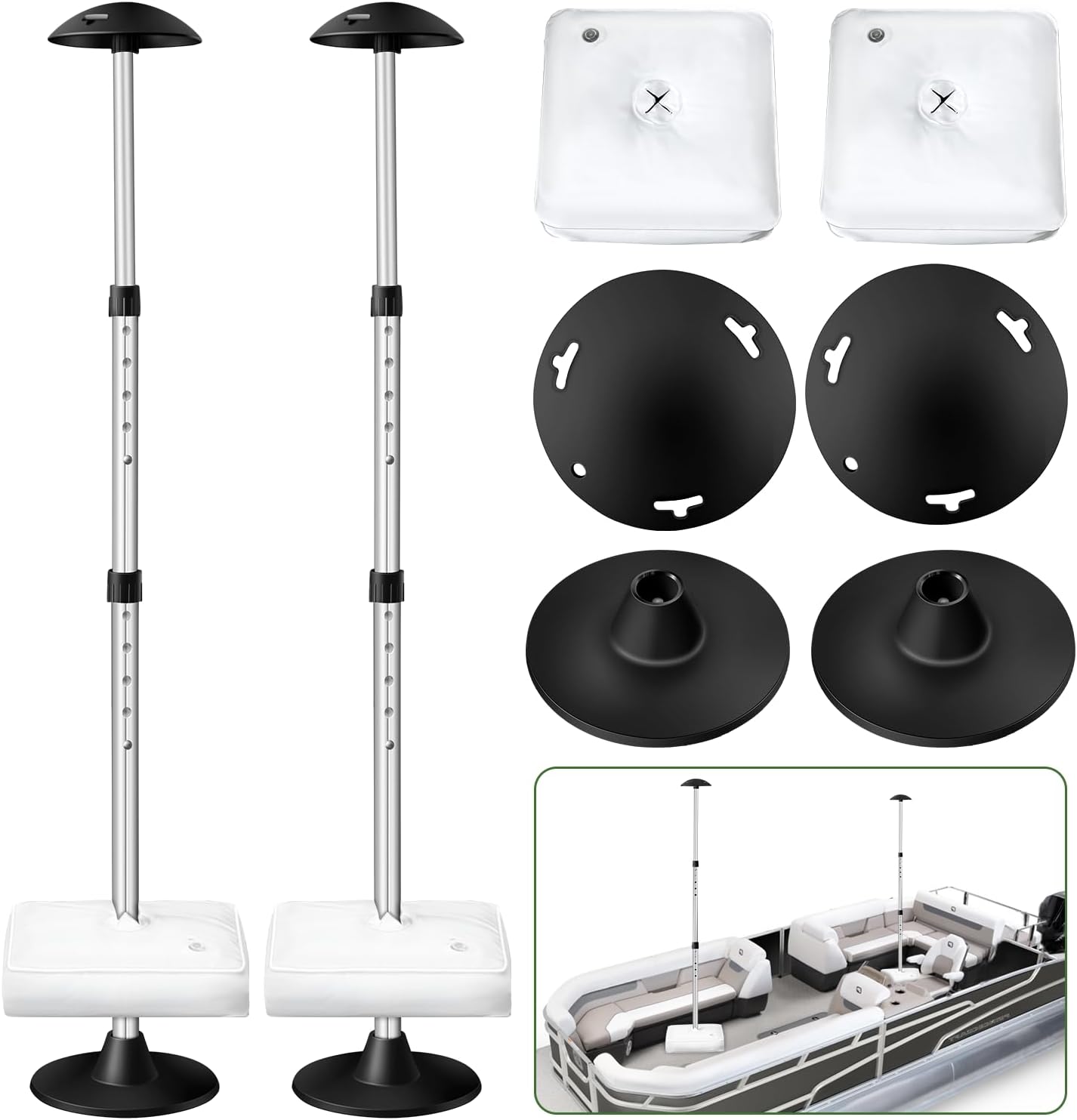 Amazon.com: Seal Skin Covers Boat Cover Support Pole with Straps ...