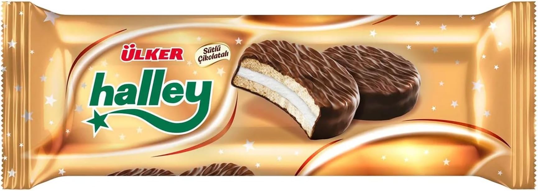 Amazon.com: Ulker Halley Chocolate Covered Biscuit filled with ...