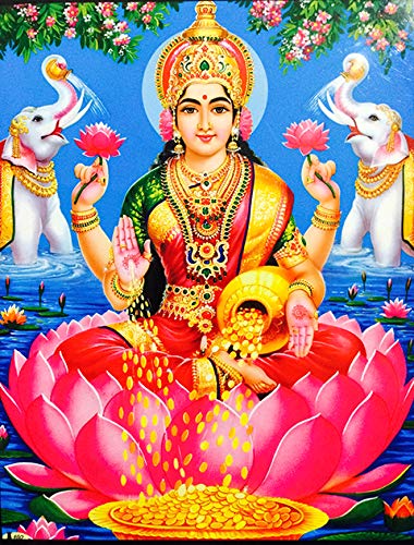 AH Decals Religious Goddess Laxmi Wall Sticker for Diwali Navratri ...