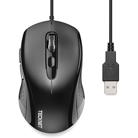 Logitech B100 Wired USB Mouse, 3-Buttons, Optical Tracking ...