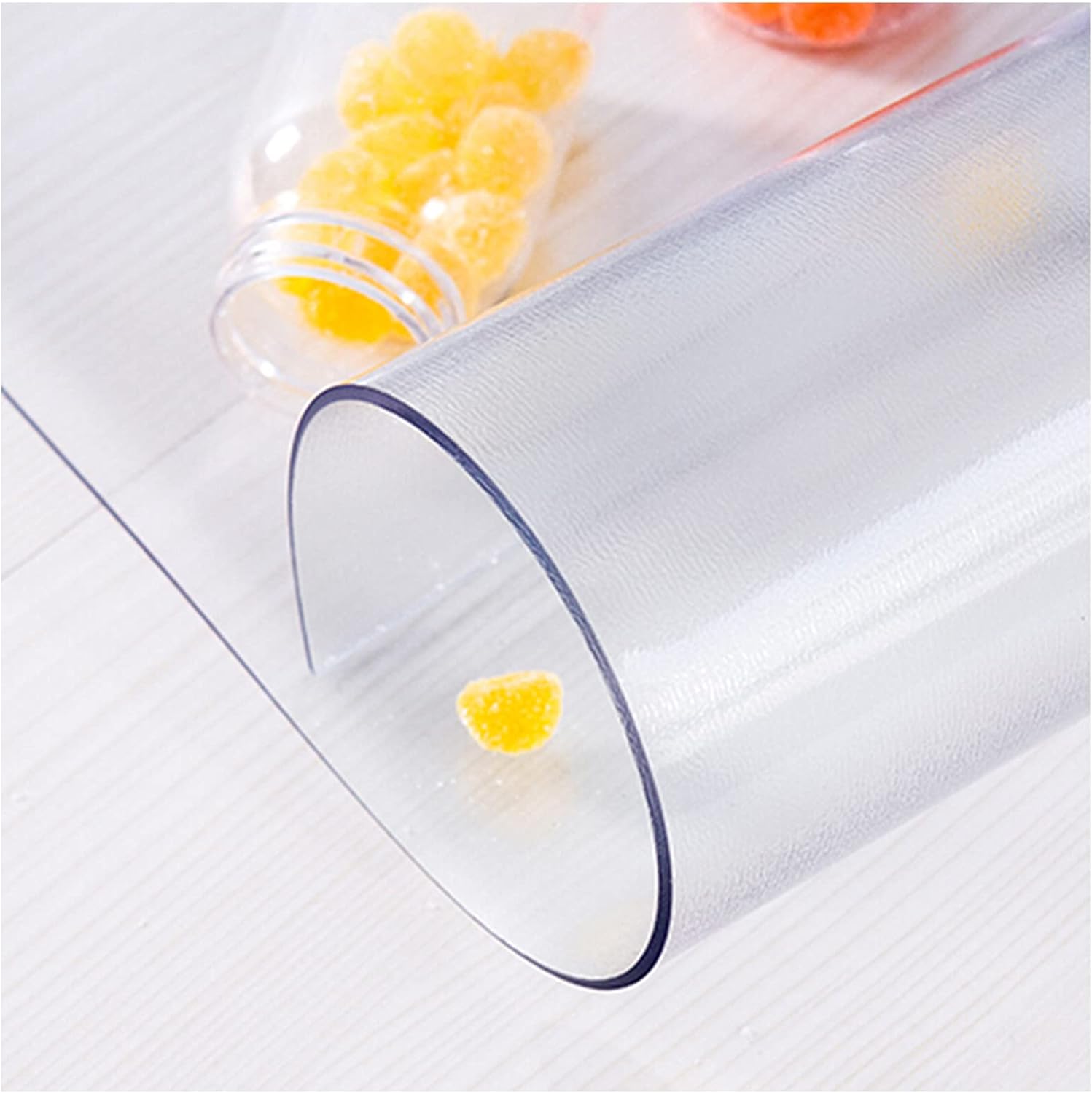 Frosted PVC Clear Table Cloth,Transparent Table Protector,Waterproof ...