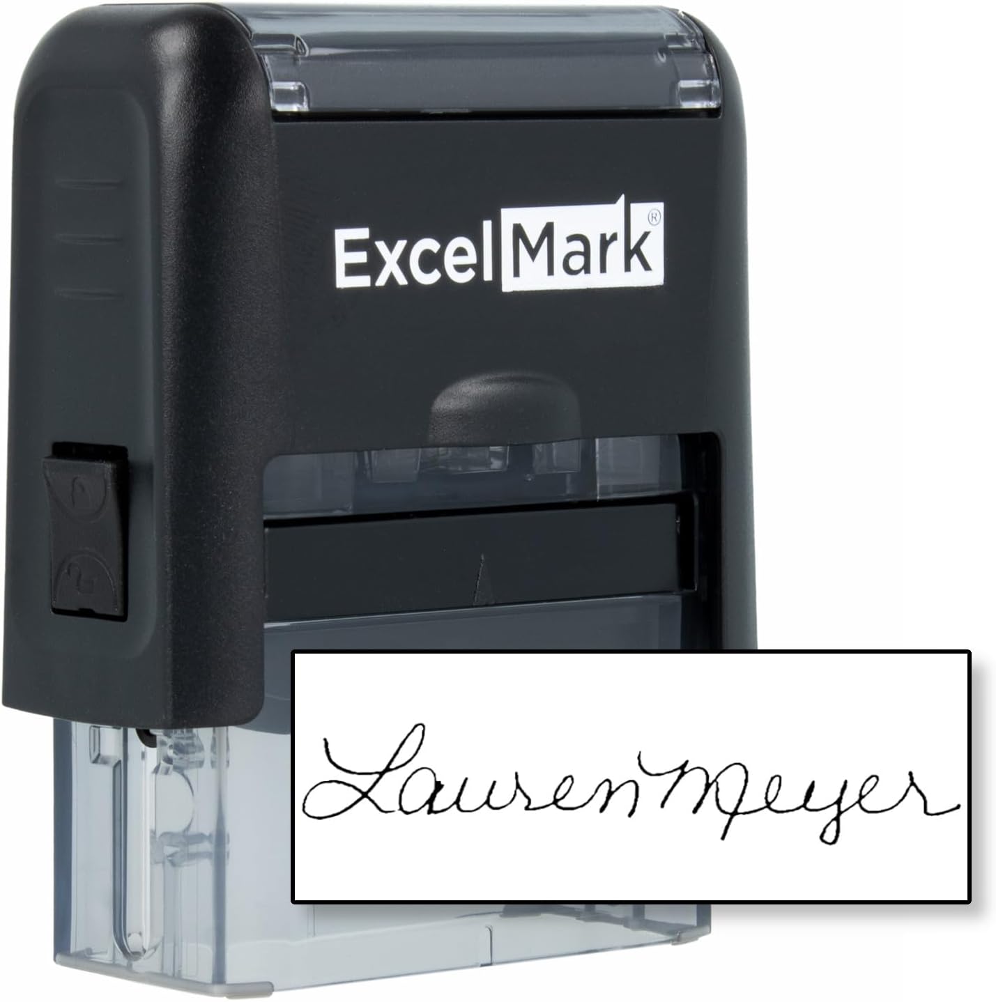 Amazon.com : ExcelMark Custom Signature Stamp - Self Inking - Extra ...
