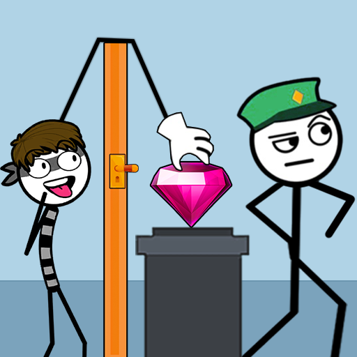 Thief Puzzle: Stickman Thief Robber Pass a Level Draw Brain Puzzle Game ...