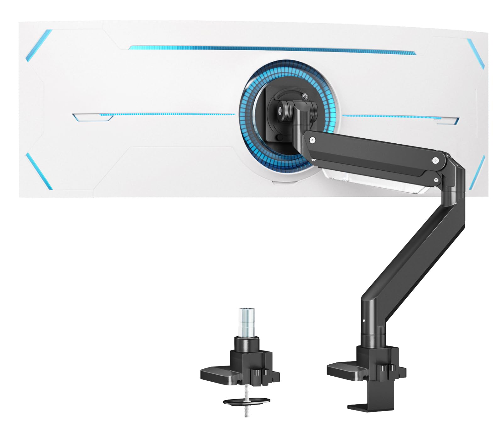 PUTORSEN Heavy Duty Monitor Arm for 17-49" Flat and Curved Screens ...