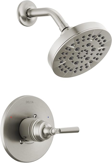 Delta Saylor 14 Series 5-Setting Shower Faucet Set, Brushed Nickel ...