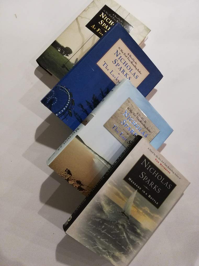 Set of 4 Hardcover Nicholas Sparks Romance Novels: Message in a Bottle ...