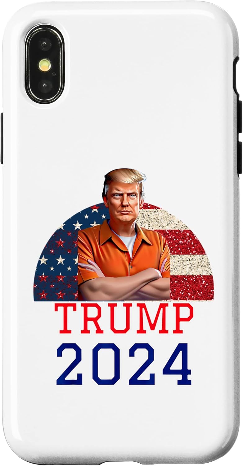 Amazon.com: iPhone X/XS Donald Trump Indicted Lock Him Up Jail Arrest ...