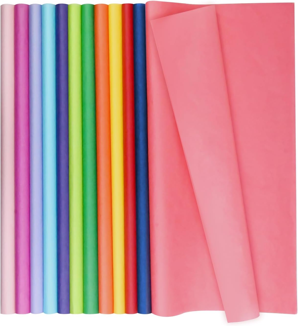 Amazon.com: Tissue Paper, Gift Wrapping Paper,12 Colors, 120 Sheets ...