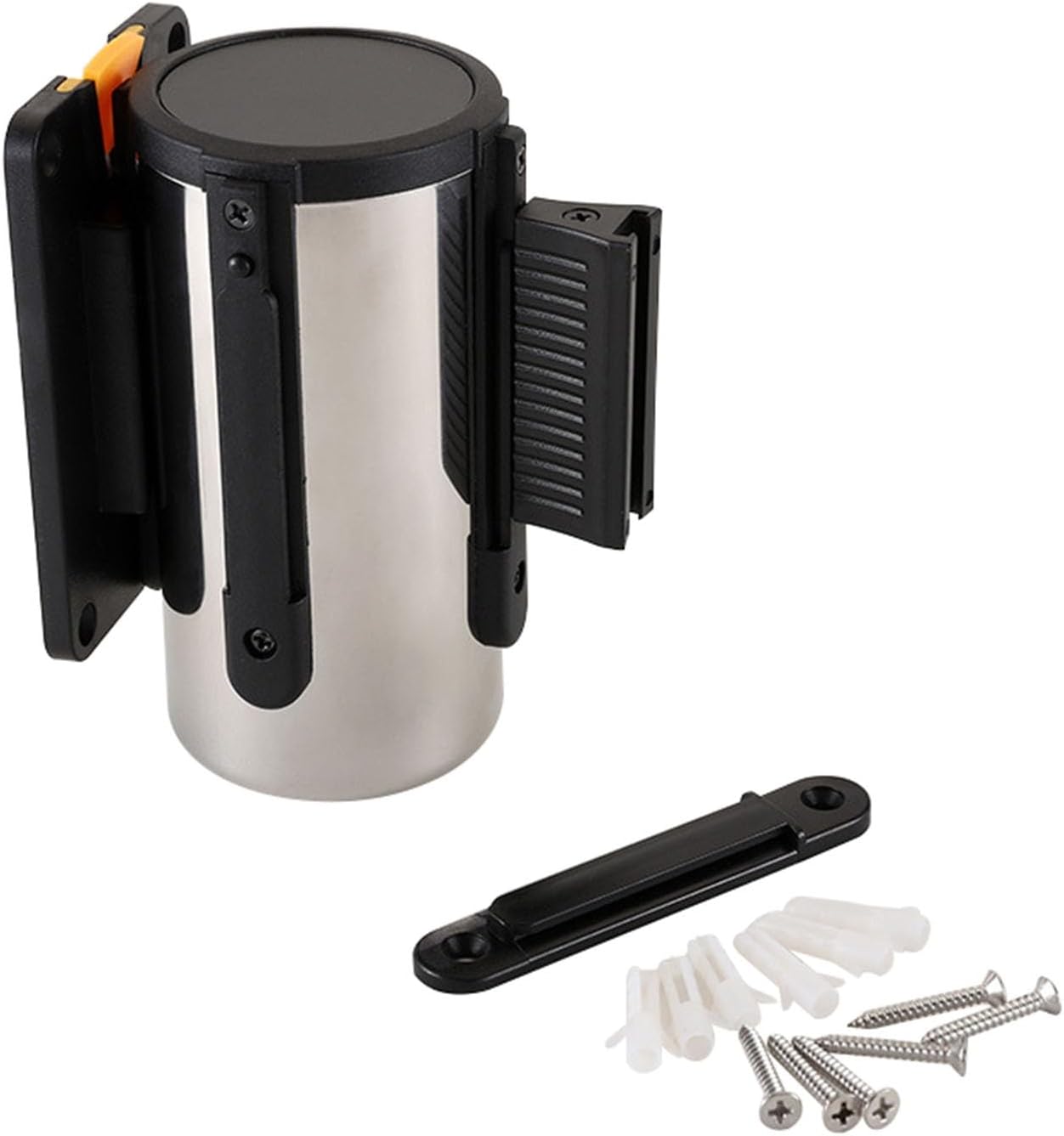 Wall Mount Retractable Queue Barrier Belt， Wall Mount Retractable Belt ...