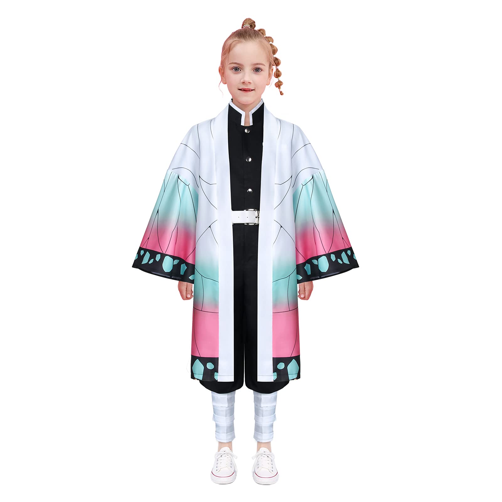 Kochou Shinobu Costume for Kids Anime Demon Kimetsu no Yaiba Role Play ...