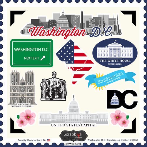 Amazon.com: Washington D.C. Sightseeing Scrapbook Stickers (60353)
