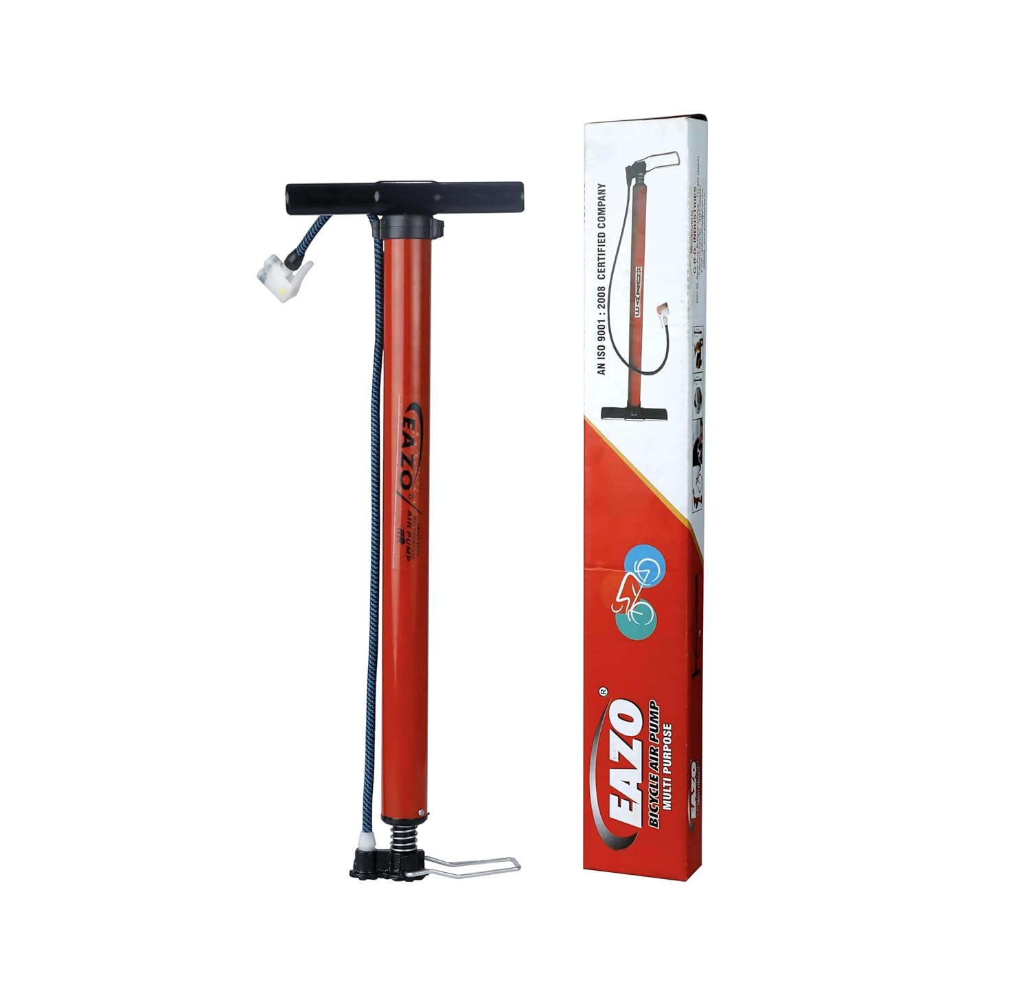 Eazo Steel Multipurpose Cycle Pump with Needle (Use for Car,Bicycles ...