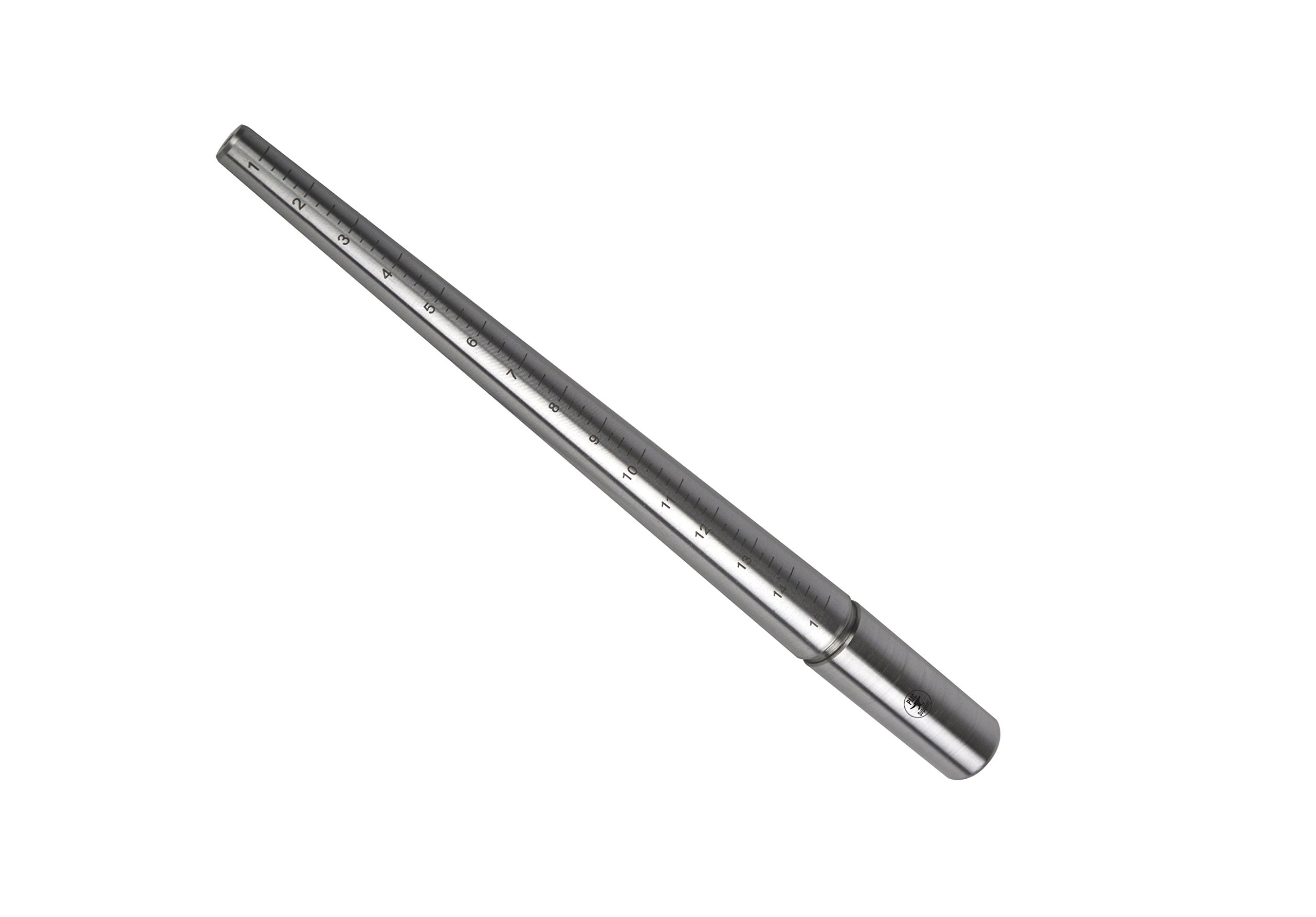 Amazon.com: Solid Stainless Steel Ring Sizing Mandrel Sizes 1-15 ...