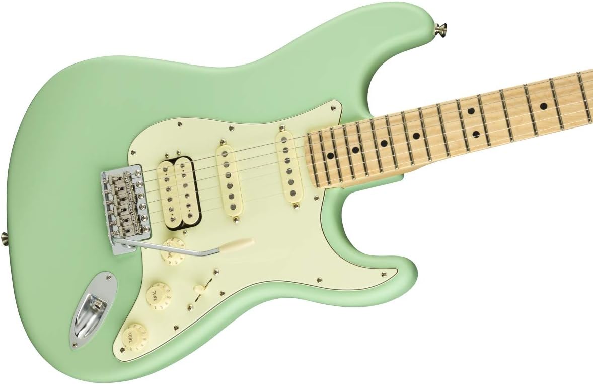 Amazon.com: Fender American Performer Stratocaster HSS - Satin Seafoam ...