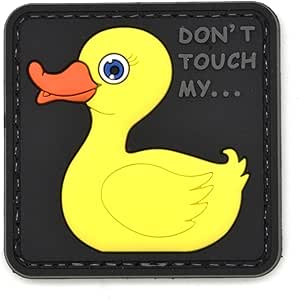 Amazon.com: Don't Touch My Rubber Duck Funny PVC Patch Removable Hook & Loop Tactical Gear ...