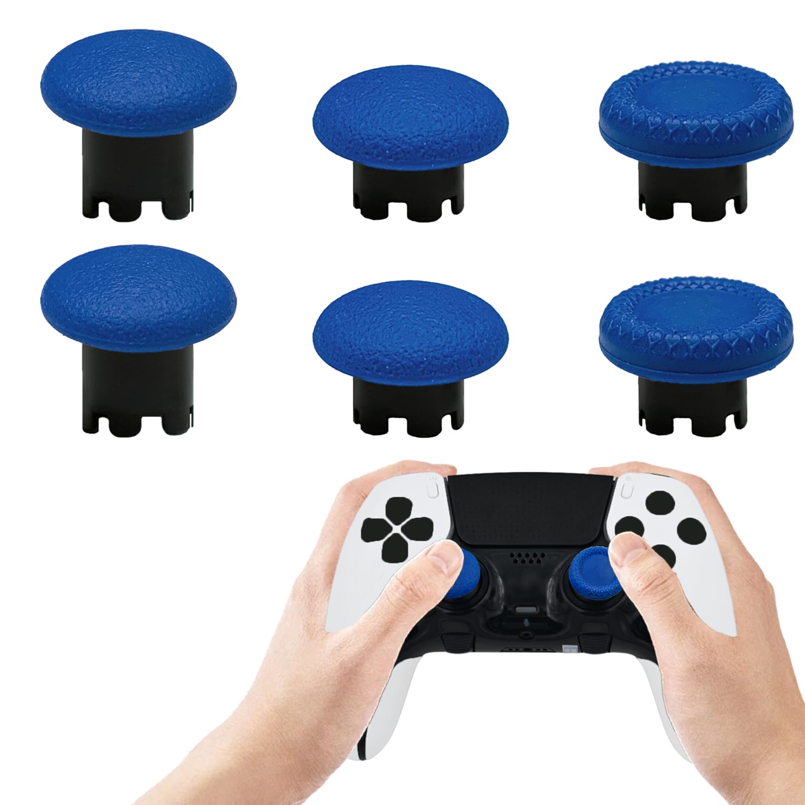 Snapklik.com : 6 Pack Interchangeable Thumbstick Caps For PS5 DualSense ...