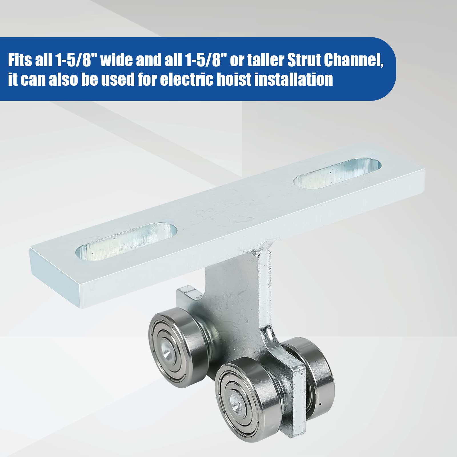 Snapklik.com : 2pcs 4 Wheel Trolley Assembly, Heavy-Duty Silent ...