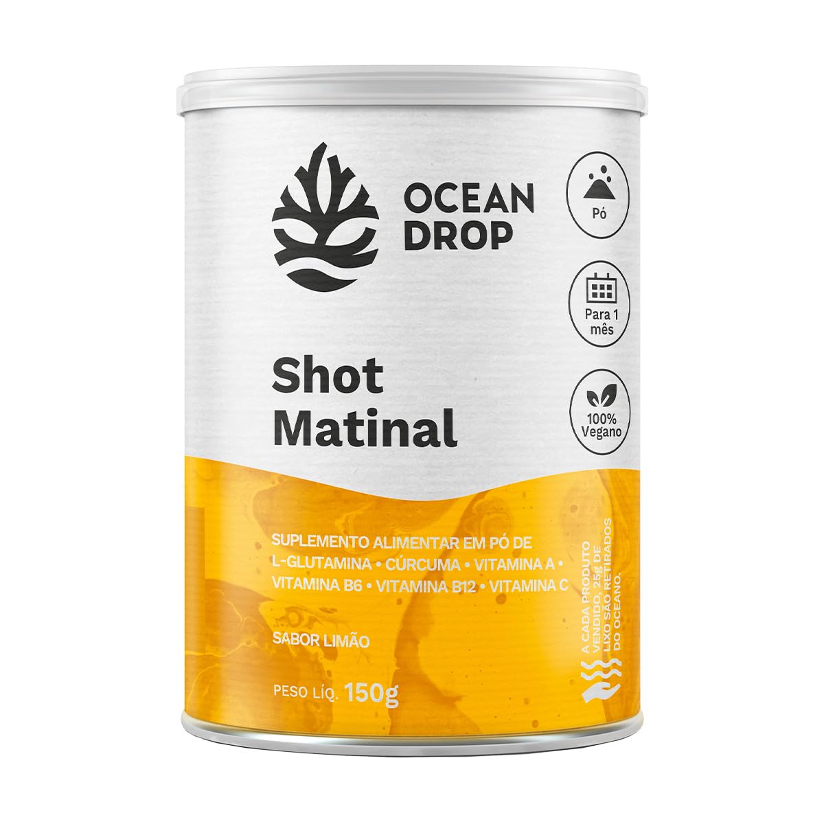 Shot Matinal em pó 150g - Ocean Drop | Amazon.com.br