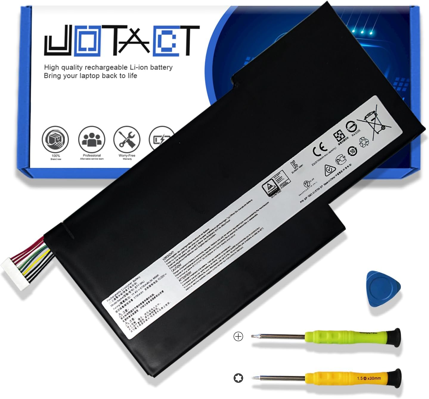 Amazon.com: BTY-M6K 11.4V 52.4Wh 4600mAh Laptop Battery Replacement for ...