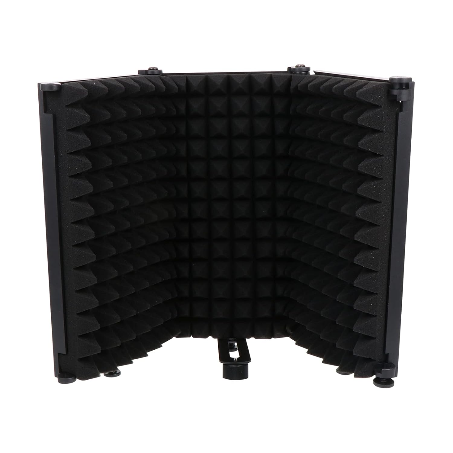 Generic 3 Panels Microphone Isolation Shield Foldable Studio Mic Foam ...