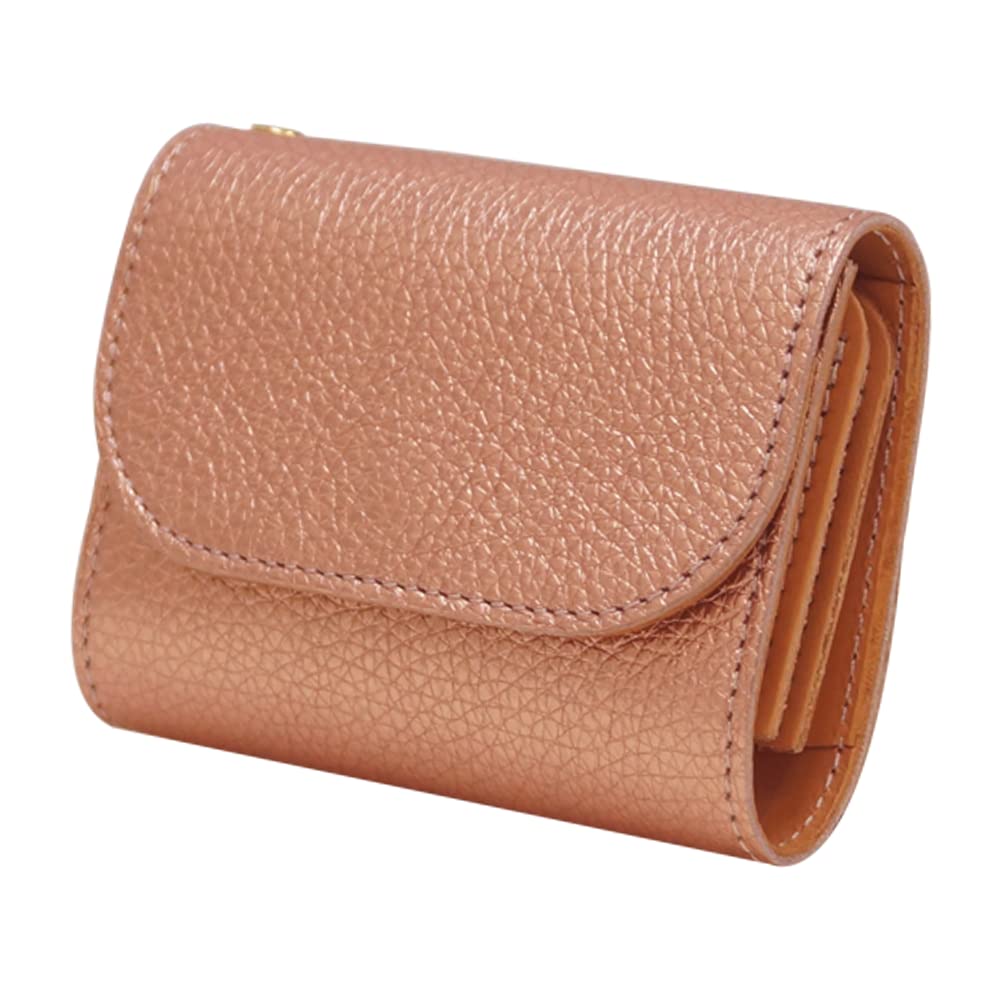 Amazon.co.jp: [COTOCUL] コトカル ミニ財布 本革 箔レザー お札が折れない 二つ折り 小さい財布 レディース メンズ (ピンクゴールド) ゴールド ピンク 金 桃色 ...