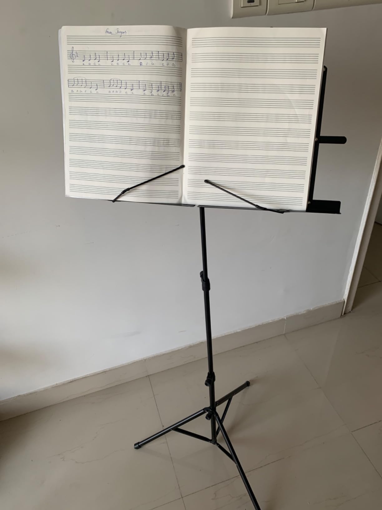 Kadence Music Stand, Portable Folding Music Note Sheet, Notation Stand ...