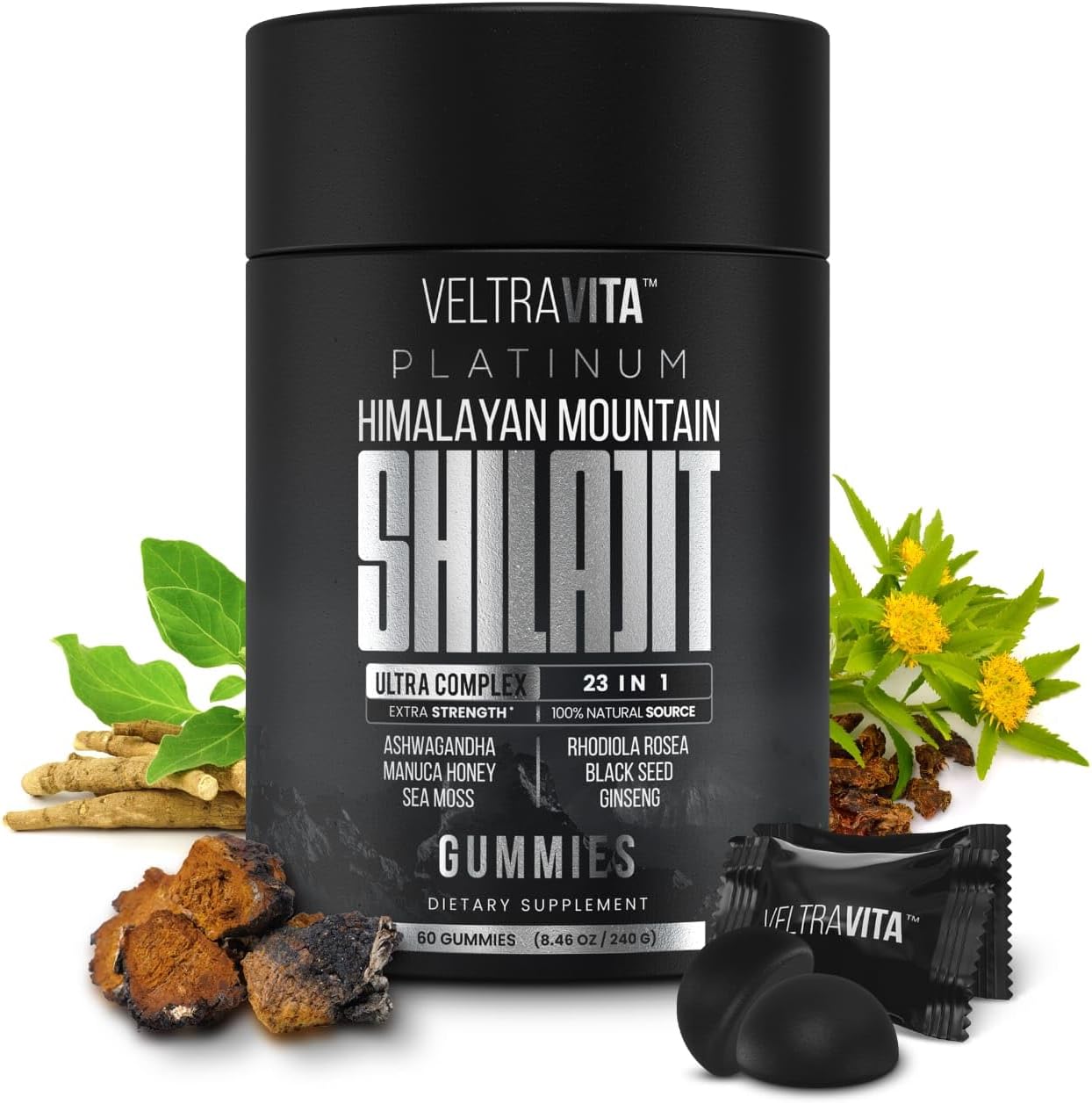 Amazon.com: VeltraVita 28000 mg, 23-in-1, Himalayan Shilajit for Men ...