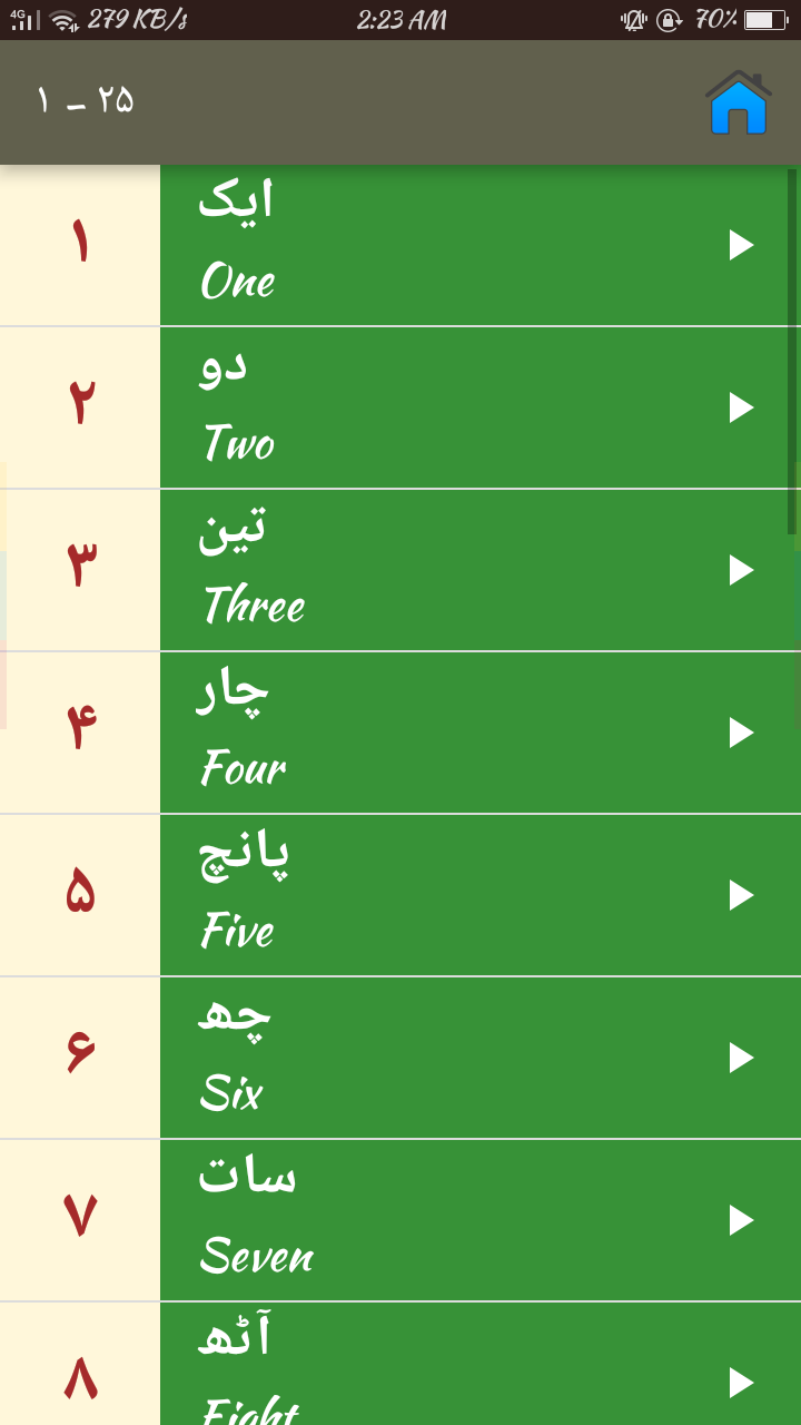 Urdu Numbers - App on Amazon Appstore