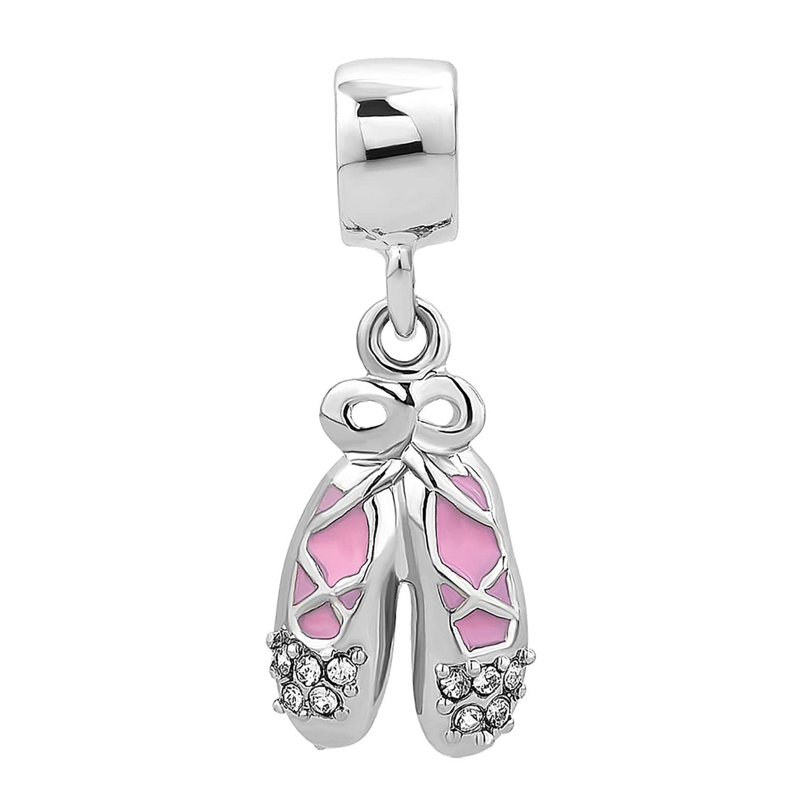 Amazon.com: MiiFort Ballet Dancer Dancing Chausson Shoe Charm ...