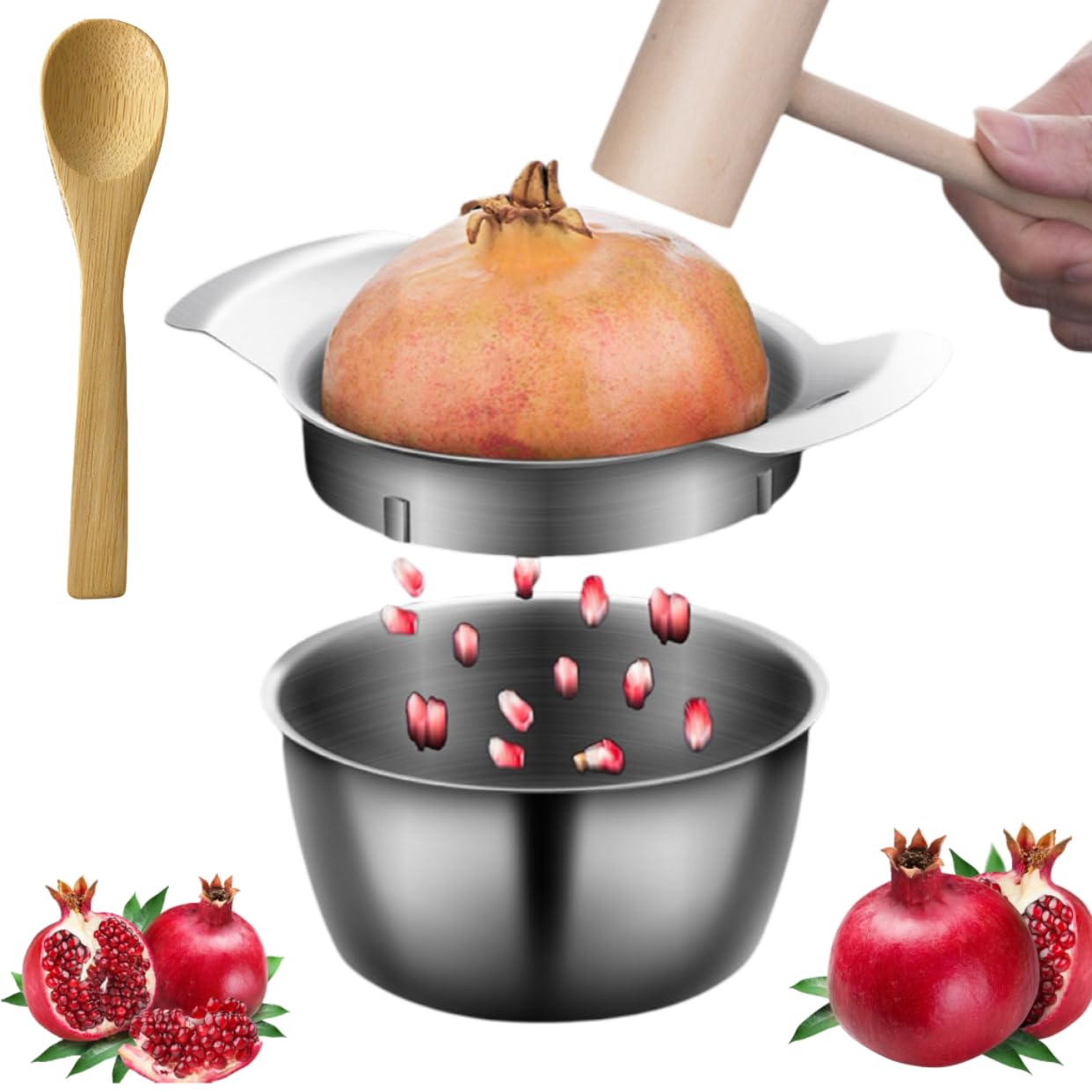 Amazon.com: Multifunctional Pomegranate Peeler,Stainless Steel ...