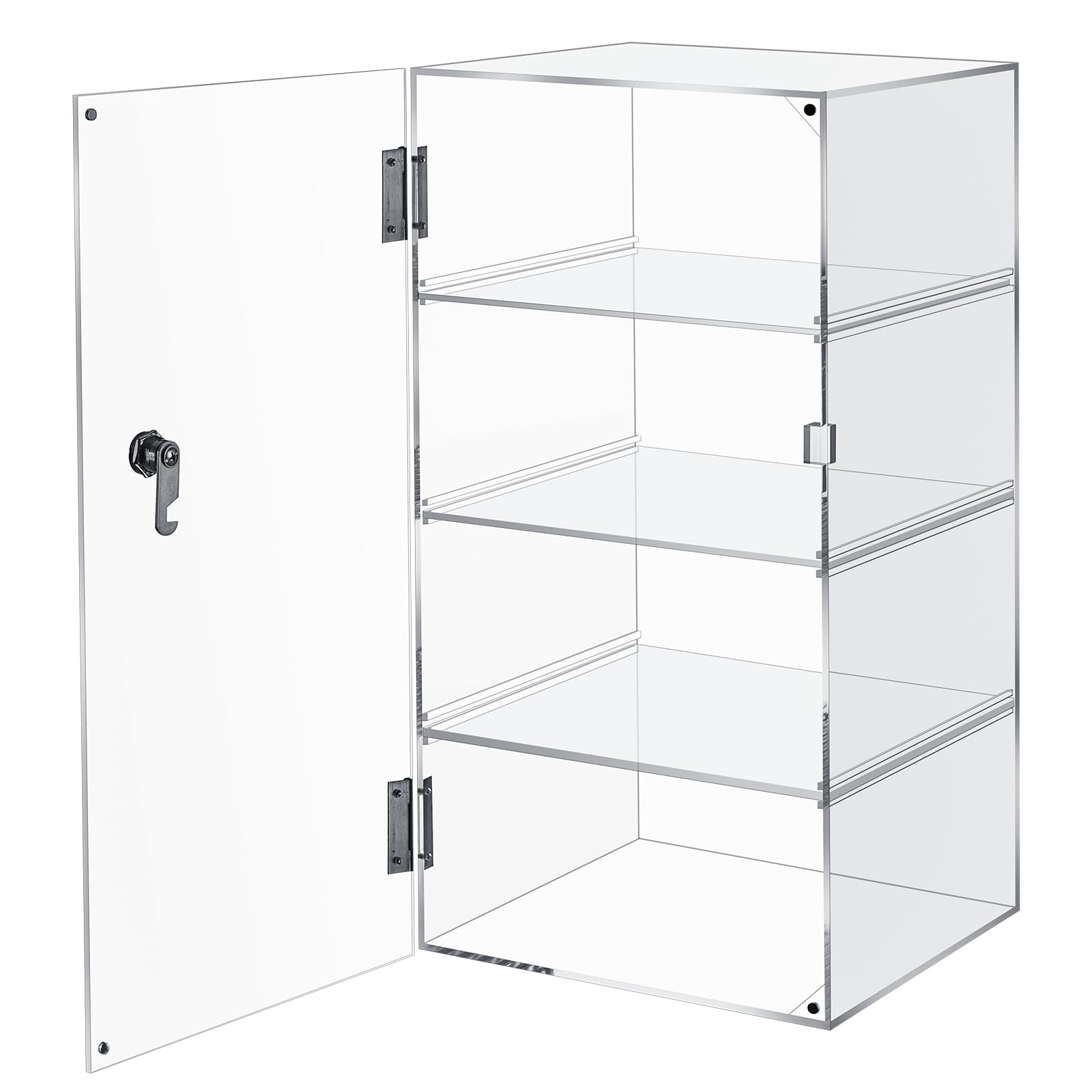 Amazon.com: Barydat 4 Tier Acrylic Locking Display Case with Key 9.4 ...
