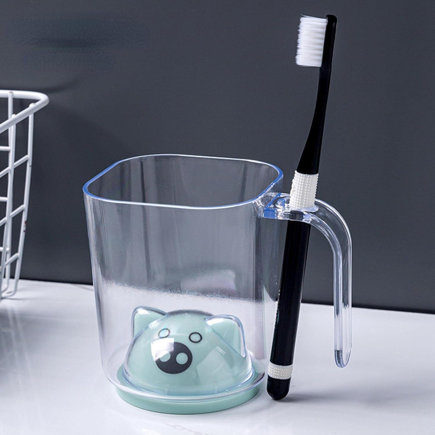 Amazon.com: ZOIKOM Washing Mouth Home Brushing Cup Handle toothbowl Cup ...