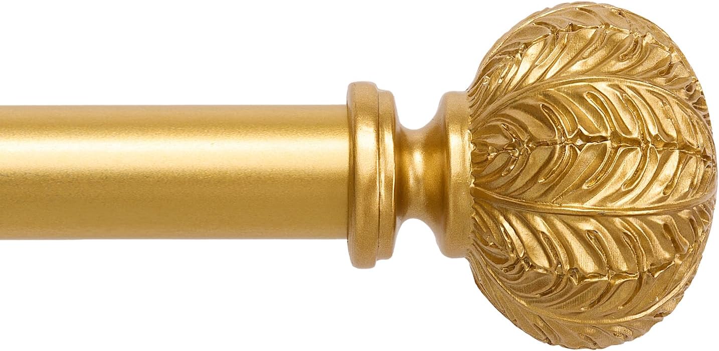 Curtain Poles Extendable Curtain Pole 120 to 300 cm ball finials ...