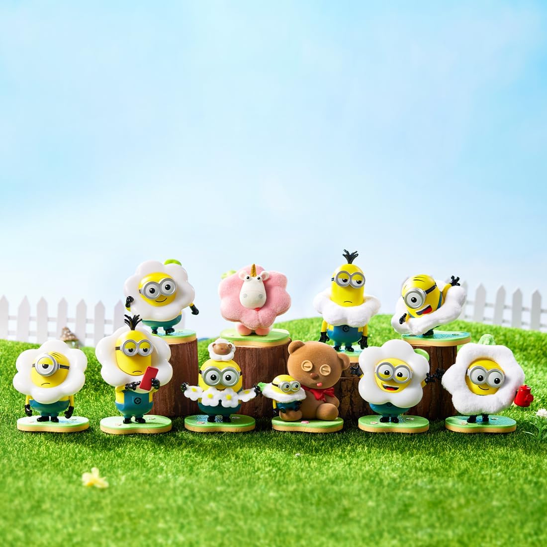 MINISO Minions Collection Flower Garden Surprise Blind Box Figure User ...