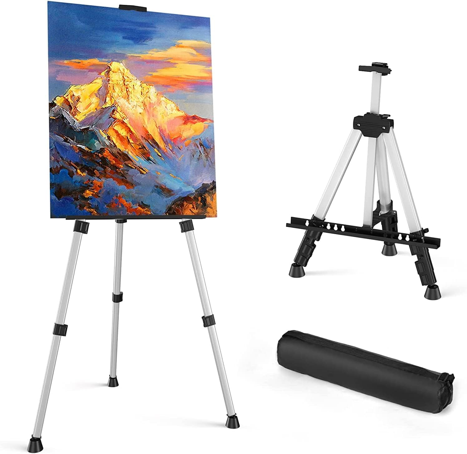 Art Painting Display Easel Stand -ISFORU Portable Adjustable Aluminum ...
