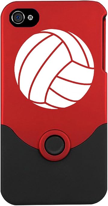 Amazon.com: Personalized Case/Cover for iPhone 4/4S- Volleyball, Add ...