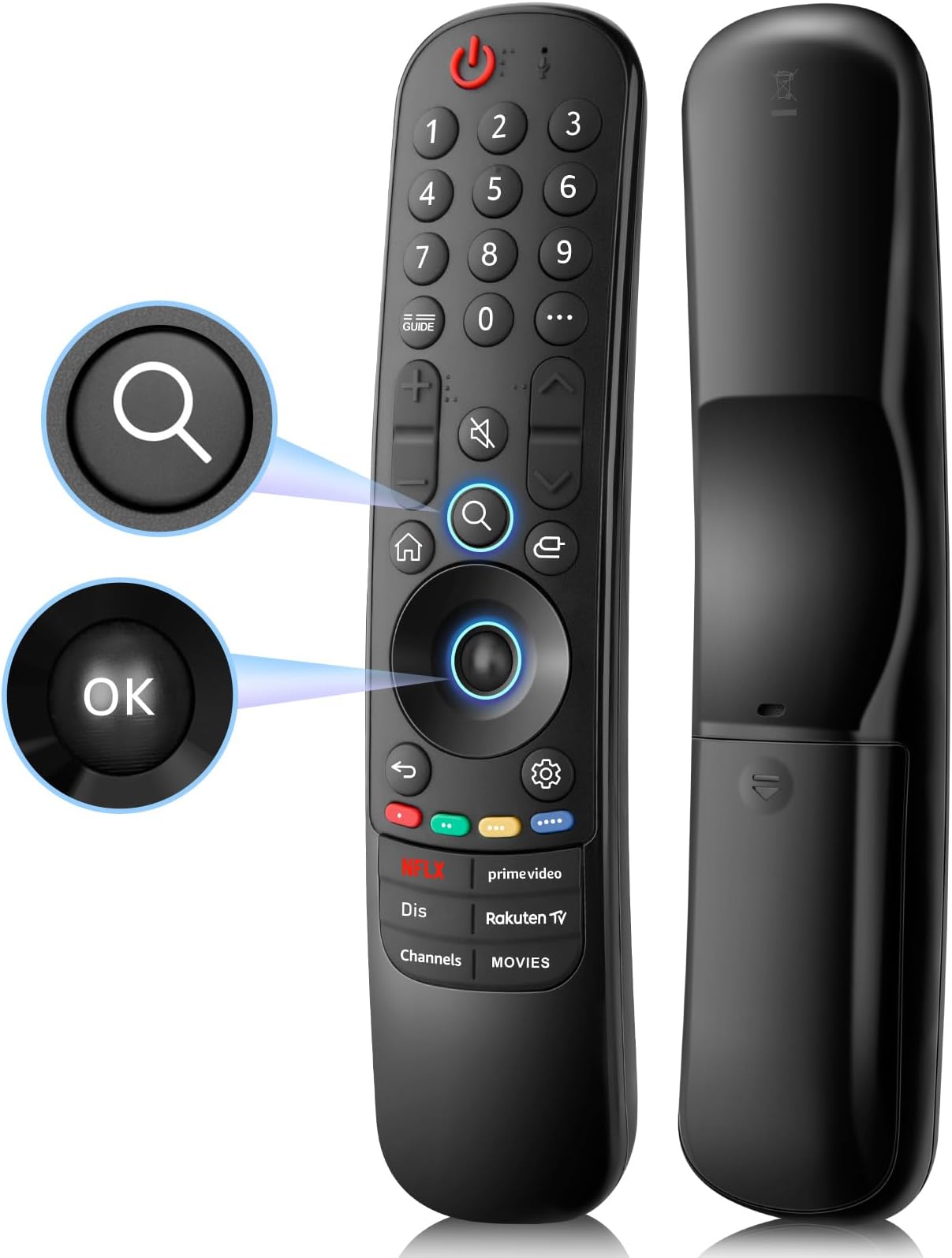 LG AN MR21GC.AEU Magic Remote Control for Select 2021 LG Smart TVs ...