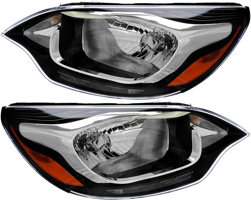 Amazon.com: Gold Shrine For Kia Rio Sedan EX/LX Headlights Lamps Set ...