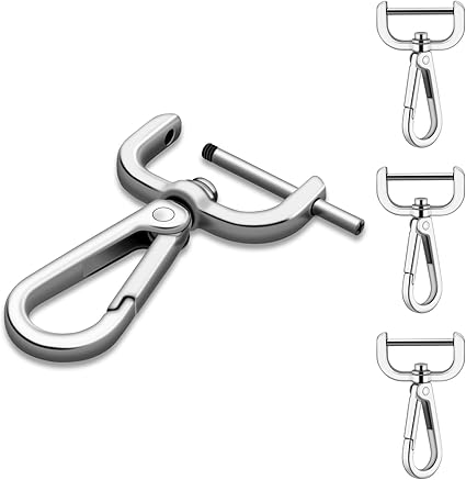 Amazon.com: 4Pack 1 Inch Metal Purse Clips, Detachable Swivel Lobster ...