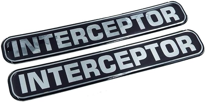 Amazon.com: Interceptor, Police, Domed Decal Emblem Chrome car Biker ...