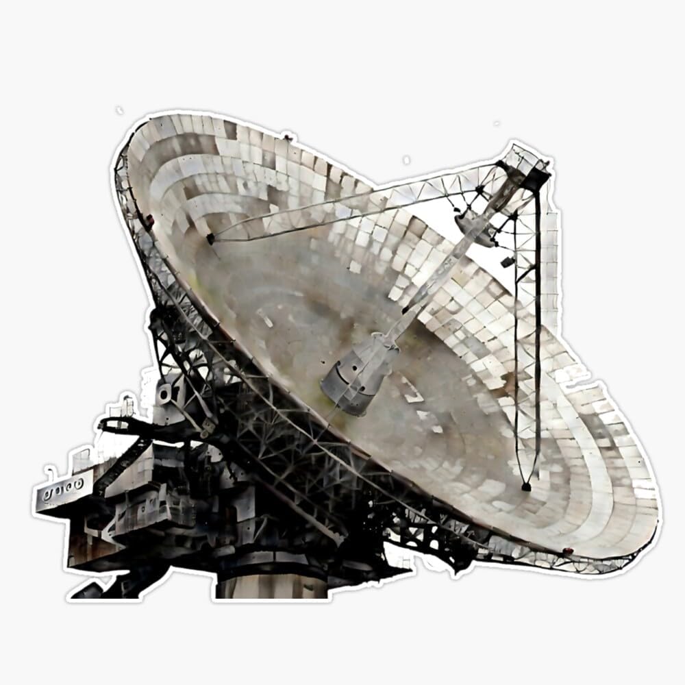 Amazon.com: Satellite Antenna Sticker Bumper Sticker Vinyl Decal 5 ...