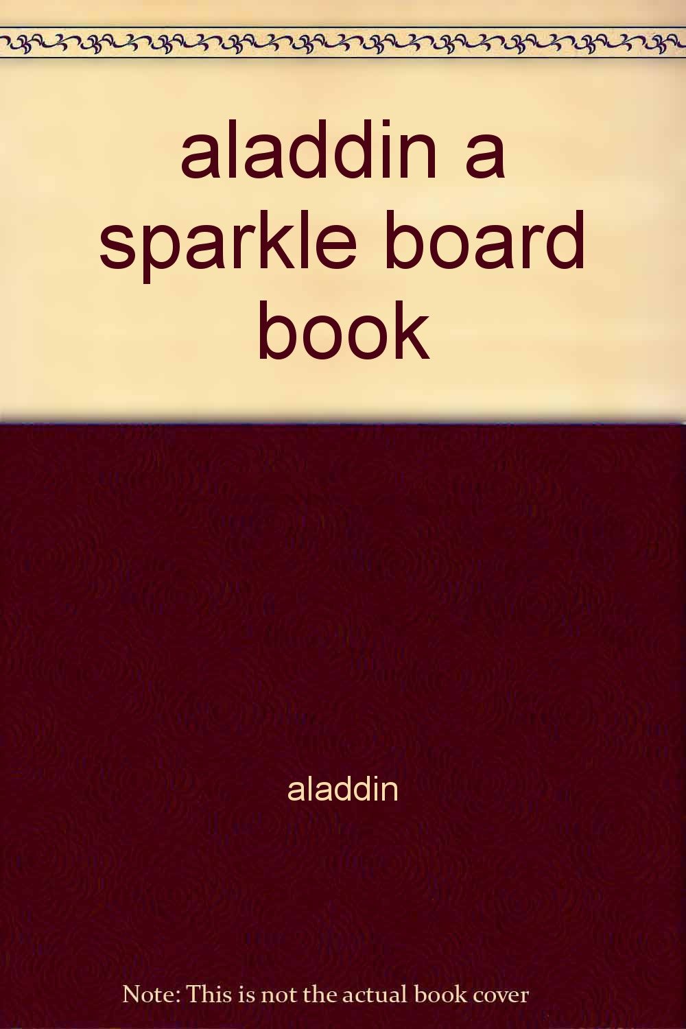 aladdin a sparkle board book: 9780755471447: Amazon.com: Books