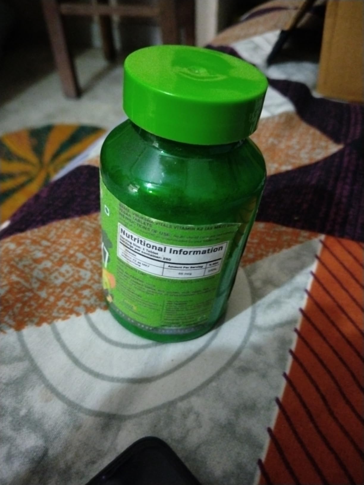 Vruksha Vitals Vitamin K2 as MK7 55mcg per Tablet - 250 Tablets - Plant ...