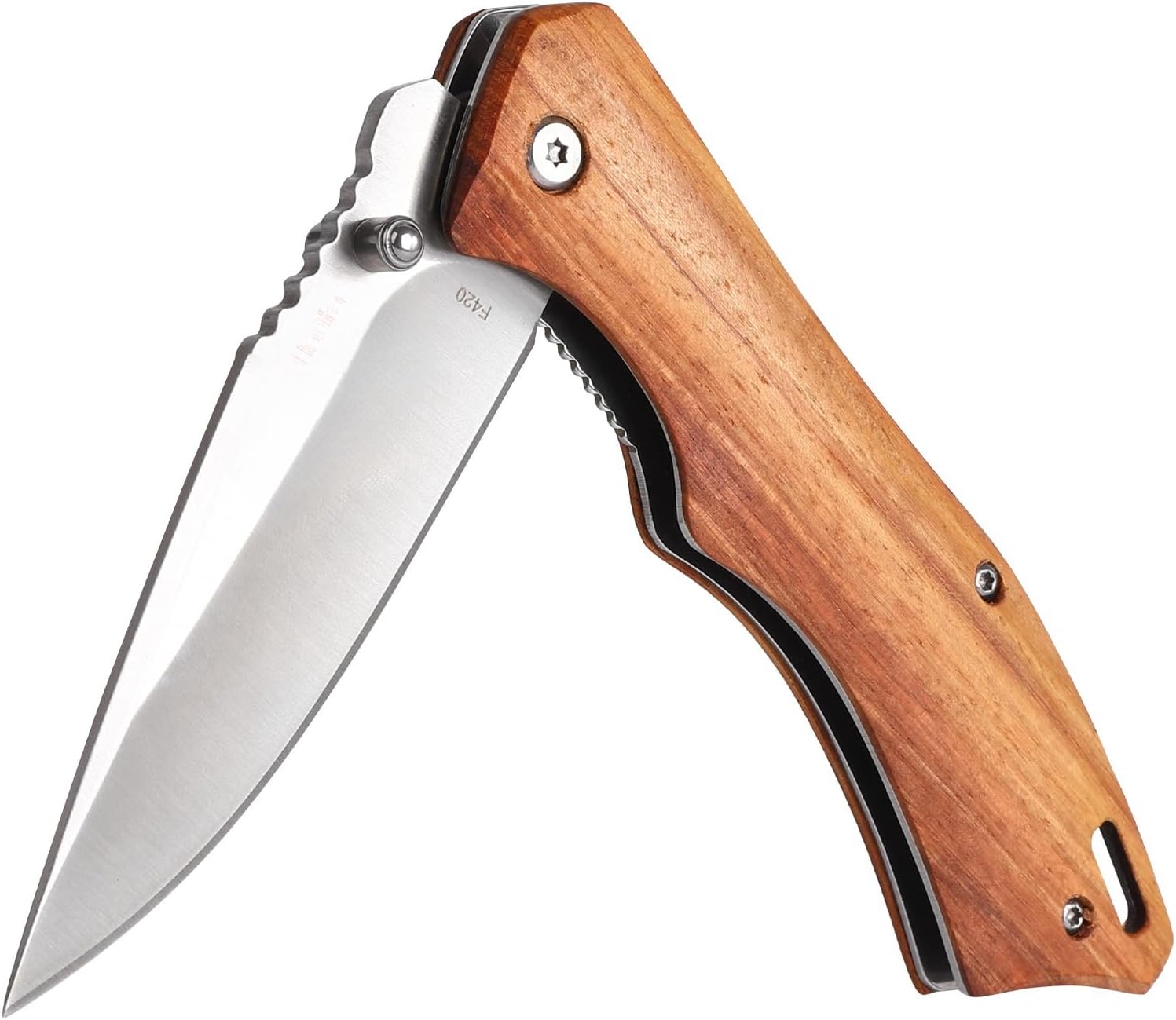 Amazon.com : Harita Pocket Knife Folding Knife Wood Handle edc ...