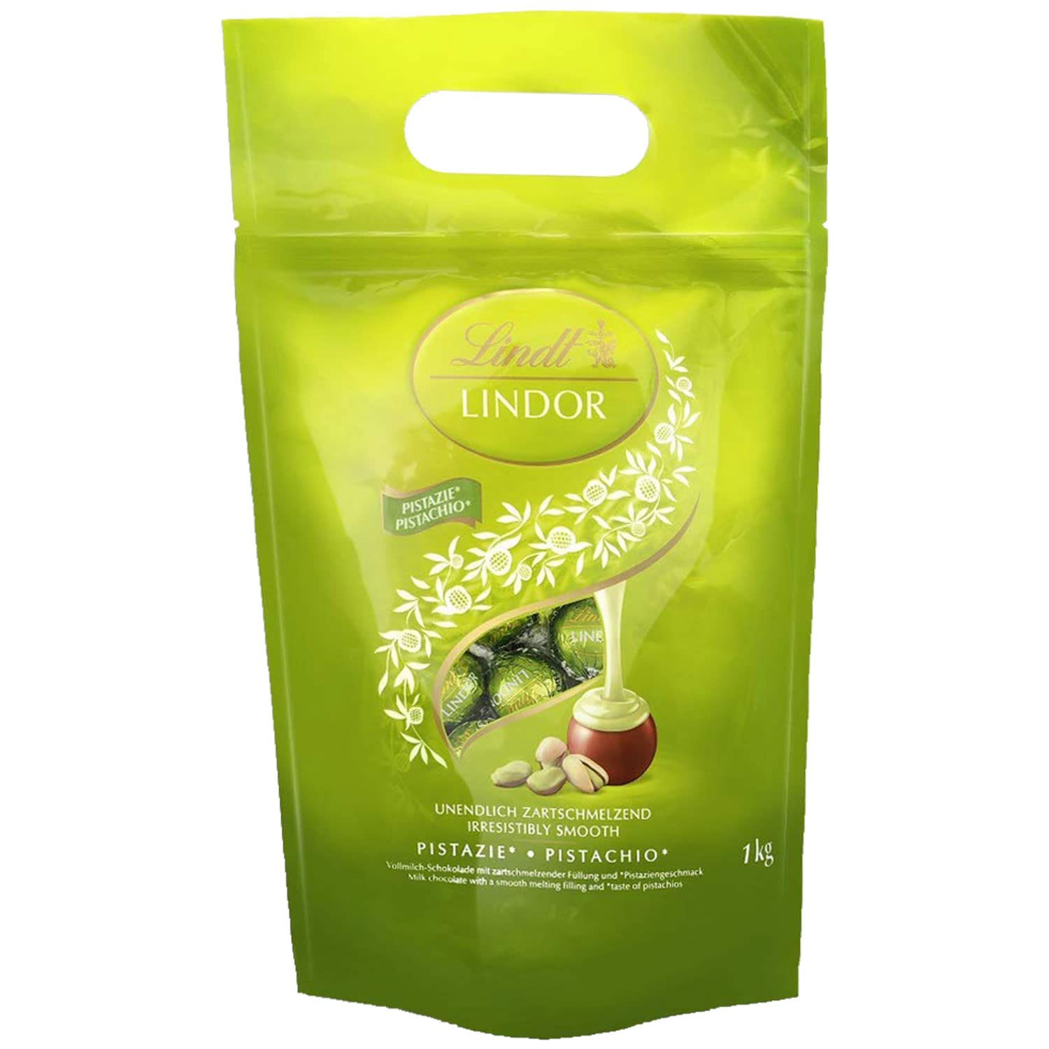 Buy Lindt Lindor Pistachio Milk Chocolate Green Balls - 1kg bag (80 ...