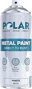 Polar Satin White Radiator Spray Paint - 400ml, Heat Resistant up to ...