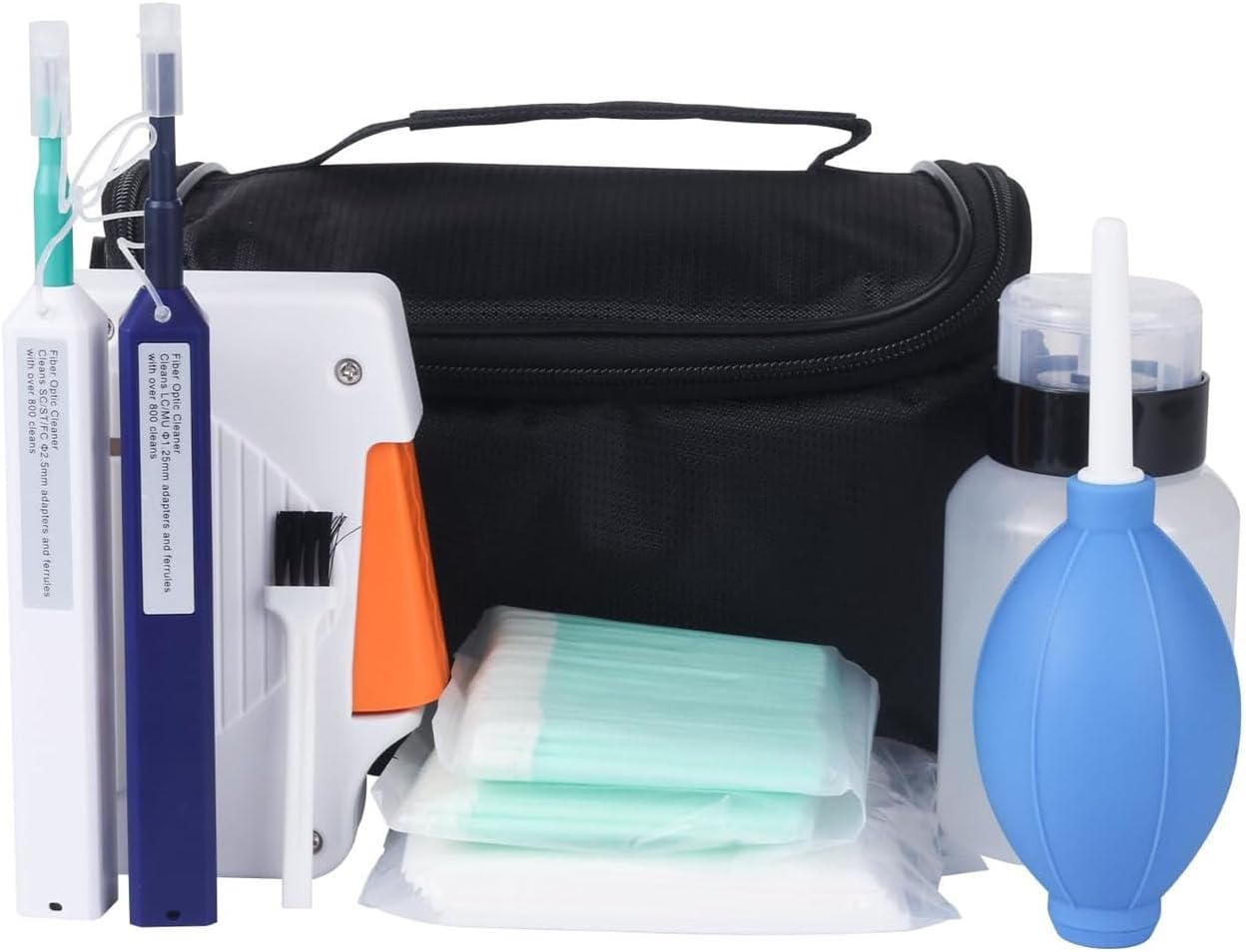Amazon.com : Fiber Optic Cleaning Kit - Optical Fiber Cleaner with 1 ...