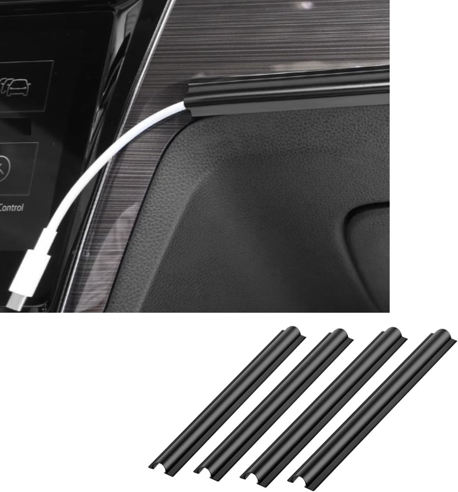Amazon.com: POCREATION Car Concealed Wire Cover, 4pcs Cable Management ...